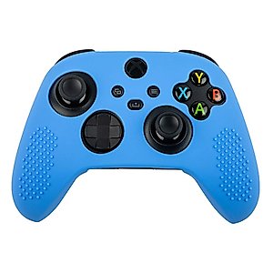 Soft Silicone Protector Cover Skins, Anti-Slip Protective Case for Microsoft Xbox Series S/X Gamepad Controller (Blue)