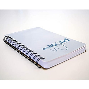 Medical Rounds Notebook, proRound – Spiral Notebook, Notepad with Template, Log Book for Medical Students, Nurses & Physician Assistants, Pocket Size – 4.5 x 7 Inches, 75 Pages (Pack of 1)