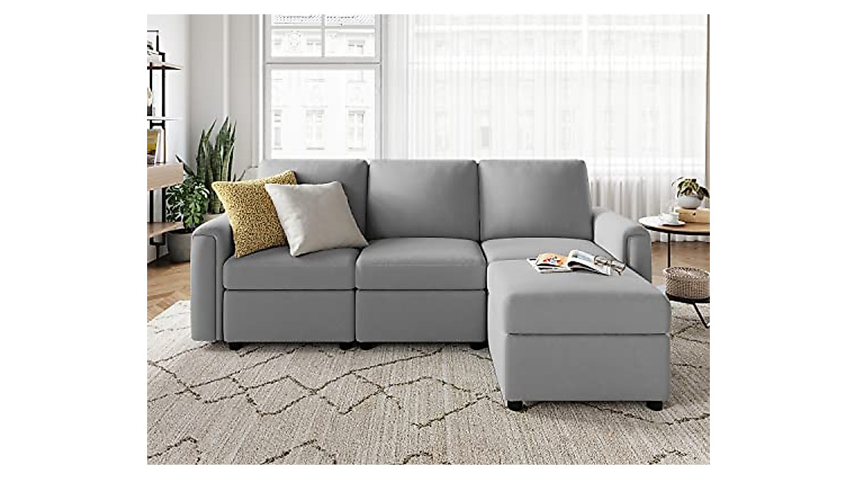 LINSY HOME Modular Sectional Sofa with Storage & Comfort