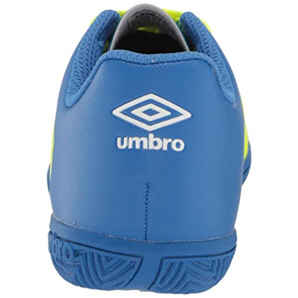 Umbro Boy's Classico XI IC Jr. Soccer Indoor Shoe, Yellow/Blue/White, 11 Little Kid