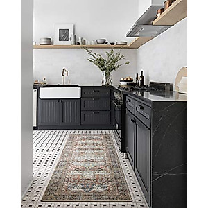 Loloi II Loren Collection LQ-14 Brick/Multi, Traditional 8'-4" x 11'-6" Area Rug