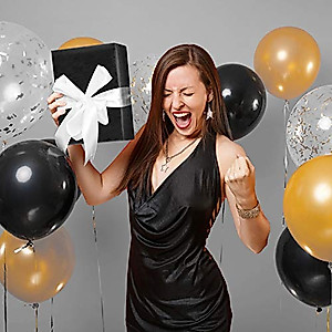 NEBURORA 120 Sheets Black Tissue Paper 14 x 20 Inches Black Wrapping Tissue Paper Bulk Black Wrap Paper Sheets for Gift Bags Packaging Floral Filler Crafts Birthday Christmas Halloween Decor(Black)