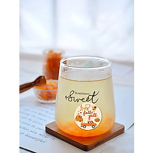 Happy Fall Y'all Stickers,Thanksgiving Stickers,Autumn Floral Thank You Labels for Party Favors,Envelope Seals & Goodie Bags,1.5 Inches,500Pcs.