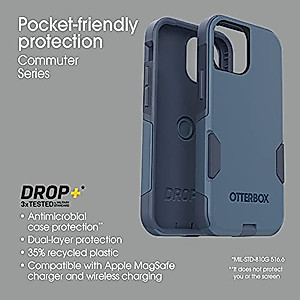 OtterBox iPhone 13 mini & iPhone 12 mini Commuter Series Case - ROCK SKIP WAY, slim & tough, pocket-friendly, with port protection