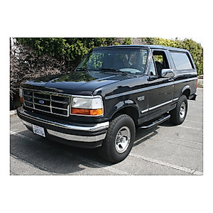 ARIES 203001 3-Inch Round Black Steel Nerf Bars, No-Drill, Select Ford Bronco, F-150