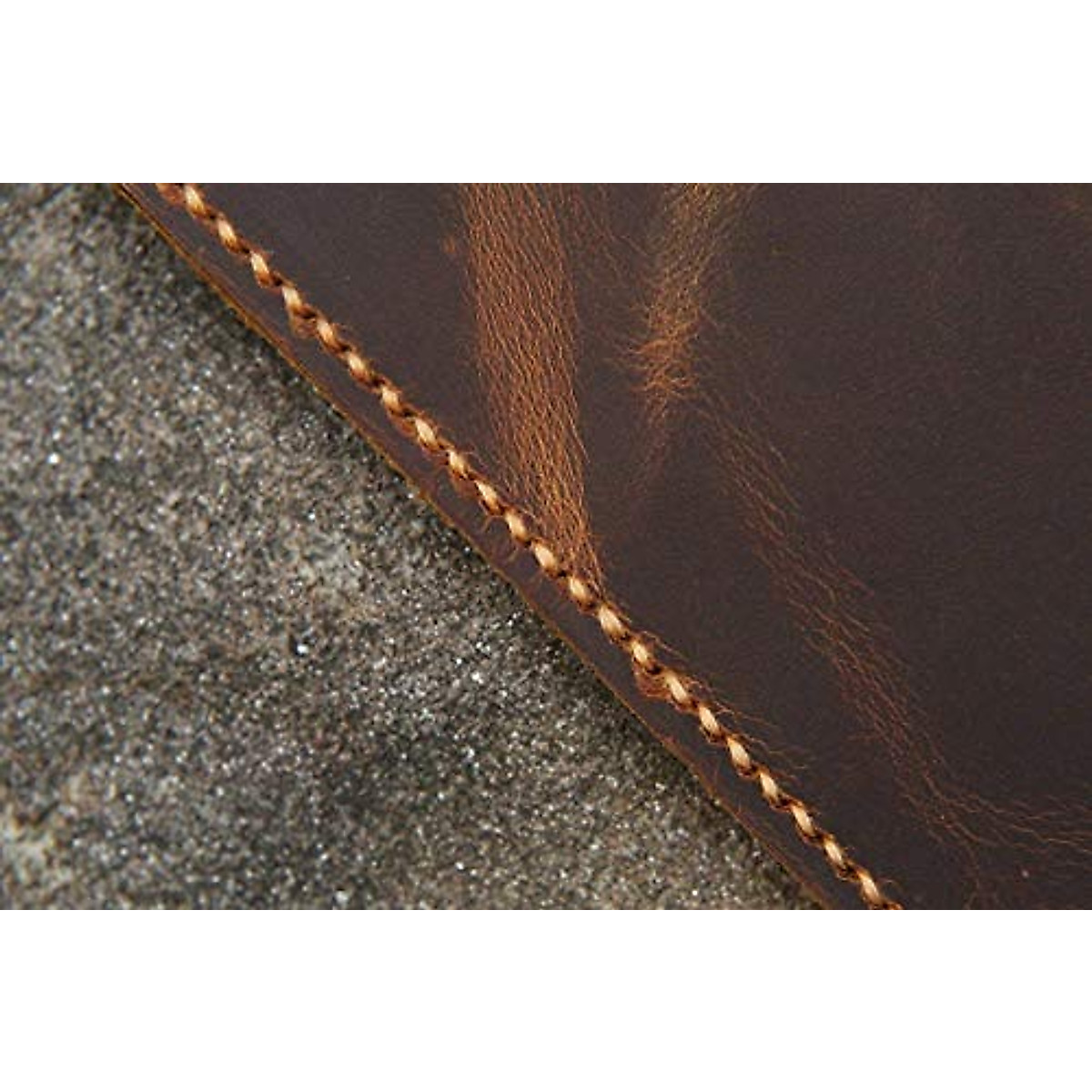 Distressed vintage brown leather iPhone14 13 12 11 Pro Max wallet case/real leather iPhone XR XS Max Wallet Case -IP005W