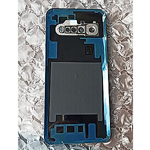 V60 ThinQ Back Glass Replacement with Pre Installed Tape Housing Door Parts for LG V60 ThinQ All Models +Tools (Blue)
