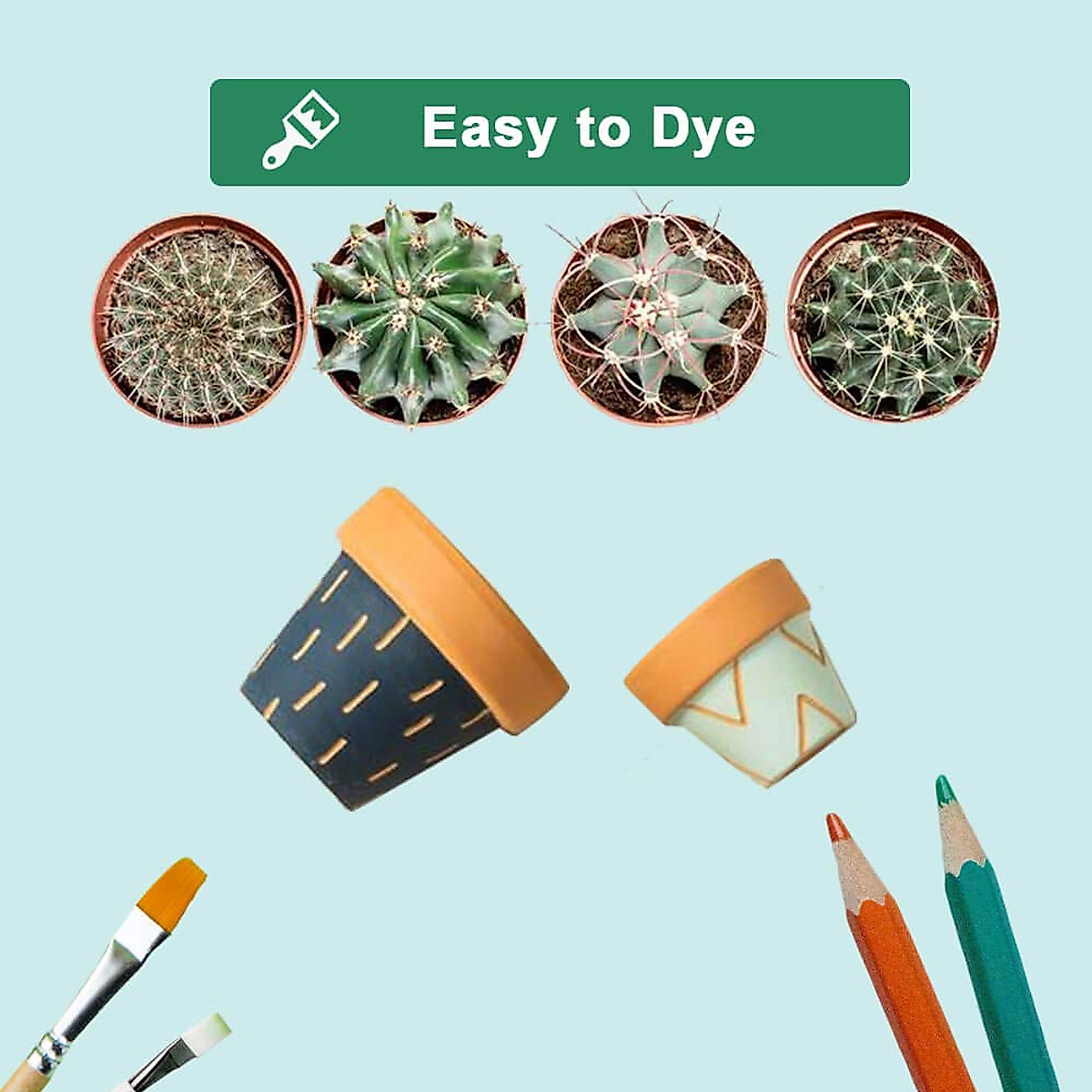 vensovo 48 Pcs Tiny Terracotta Pots - 2 inch Small Mini Clay Pots with Drainage Holes Flower Nursery Terra Cotta Pots for Indoor/Outdoor Succulent Plants, Crafts, Wedding Favor