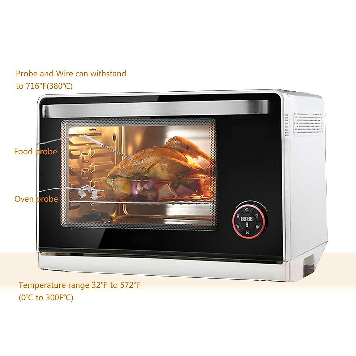 Upgraded Thermpro Probe Replacement for TP08S TP20 TP25 Thermopro Probe ReplacementTP17 TP16 TP10 TP09 TP08 TP-08S TP-07 TP06S TP04