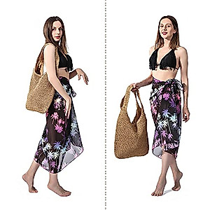 CHIC DIARY Womens Hand-woven Straw Shoulder Bag Large Summer Beach Leather Handles Handbag Tote with Zipper (#01-Khaki)