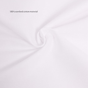 Belsden 600TC Cotton Toddler Pillowcase, 2 Pack Travel Pillow Case with Envelope Closure, 14x20in, Breathable Soft Moisture Wicking Pillow Covers Fit Small Pillow up to 14x19in, Pure White