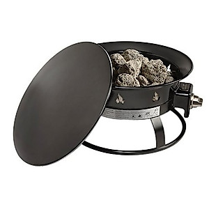 DestinationGear Heininger 5996 Black Fire Pit Cover with Carrying Handle, 19" x 19" x 2"