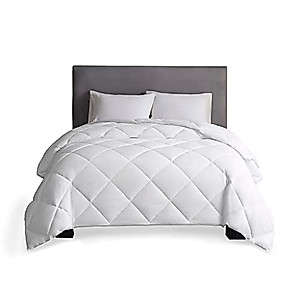 Sleep Philosophy Thinsulate Fibers 3M Scotchgard Moisture Wicking Down Alternative Comforter with 300TC Cotton Sateen Cover, King, White