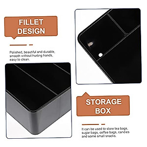 Didiseaon Classification Storage Box Snack containers Locker Organizer bandejas para comida Plastic Coffee Condiment Holder Tea Bags Storage Cabinet Accessory Tray Tea Bag Holder teahouse