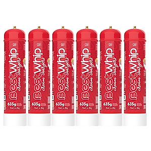 BVV Best Whip Food-Grade Nitrous Oxide 99% (635g / 321 liters) Made in Italy-Single