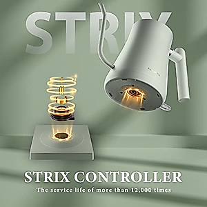 Gooseneck Electric Kettle Fabuletta 1500W Ultra Fast Boiling Water Kettle 100% Stainless Steel for Pour-over Coffee & Tea Leak-Proof Design French Press Boil-Dry Protection 1L Sage Green