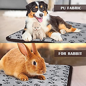 Chicken Heating Pad Chicken Coop Heater 110V Power 20W Electric Heating Mat Heated Bed Adjustable Heated Pad Blankets Warming Bed Mats with Chew Resistant Cord for Chicken Pet Supplies