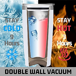 Onebttl Funny Music Teacher Gifts For Men, Women - My Class is Full of Treble Makers - 20 oz/590 ml Stainless Steel Insulated Tumbler with Straw, Lid - Music Lover Musical Themed Gifts - (White)