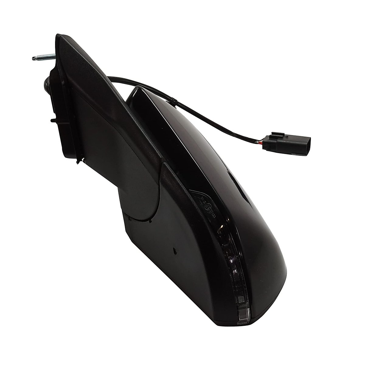 Kool Vue Driver Side Power Non-Heated Mirror for Ford Mustang 2015-2020 With Signal Light & Spotter Glass; Without Memory & Puddle Lamp Paintable