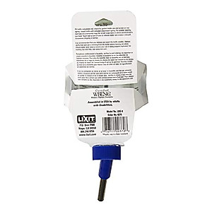 Lixit Glass Bottles for Dwarf Rabbits, Gerbils, Hamsters, Ferrets, Guinea Pigs, Chinchillas, Rats. Hamsters and Other Small Animals. (8 oz)