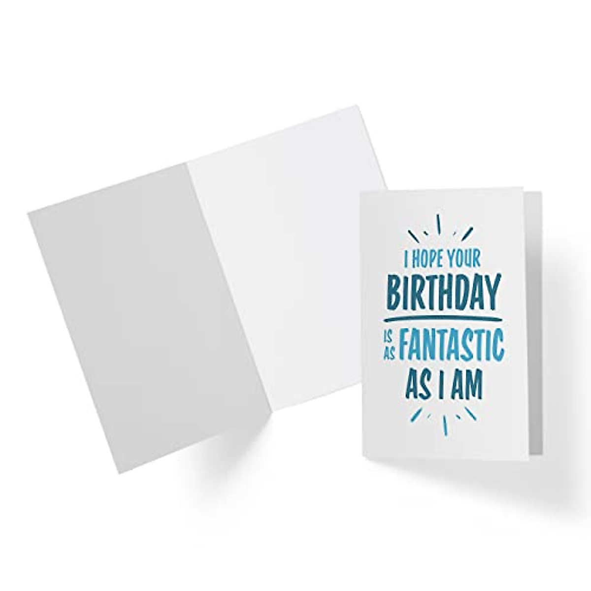 Funny Birthday Card For Men and Women, Large 5.5 x 8.5 Happy Birthday Card For Husband, Birthday Card For Brother - Birthday Card For Sister, Birthday Card For Son, Mom, Dad - Karto - As Fantastic