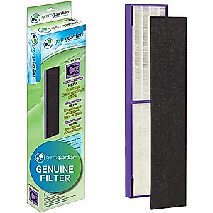 Germ Guardian FLT4850PT True HEPA Genuine Air Purifier Replacement Filter with Germ Guardian FLT5250PT True HEPA Genuine Air Purifier Replacement Filter