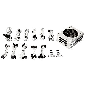 CORSAIR RMX White Series, RM850x, 850 Watt, 80+ Gold Certified, Fully Modular Power Supply - White
