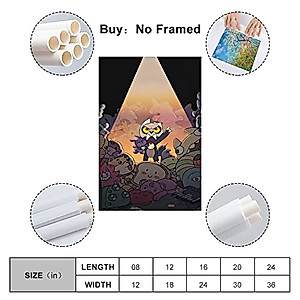 WUTING King The Owl House Canvas Art Poster and Canvas Wall Art Living Room Posters Bedroom Painting, Wall Art Picture Print Modern Family Bedroom Decor Posters 12x18inch(30x45cm)
