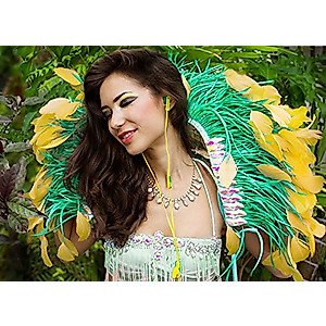 Urbanista Rio Sport Earphones, Wired Running Headphones with Microphone and Music Controls, Water Resistant, Powerful Bass, Customizable Silicone Earbuds, Pink Panther