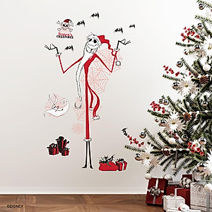 RoomMates RMK5411GM Nightmare Before Christmas Holiday Decal, Red