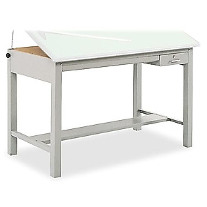 Safco Products 3962GR Precision Drafting Table Base for Use with 3952, 3953 Table Top, Sold Separately, Gray