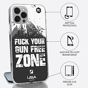 Phone Case Fuck Your Gun Free Zone USA Patriot Design Silicone Transparent - Compatible iPhone and Samsung (Samsung Galaxy A04)