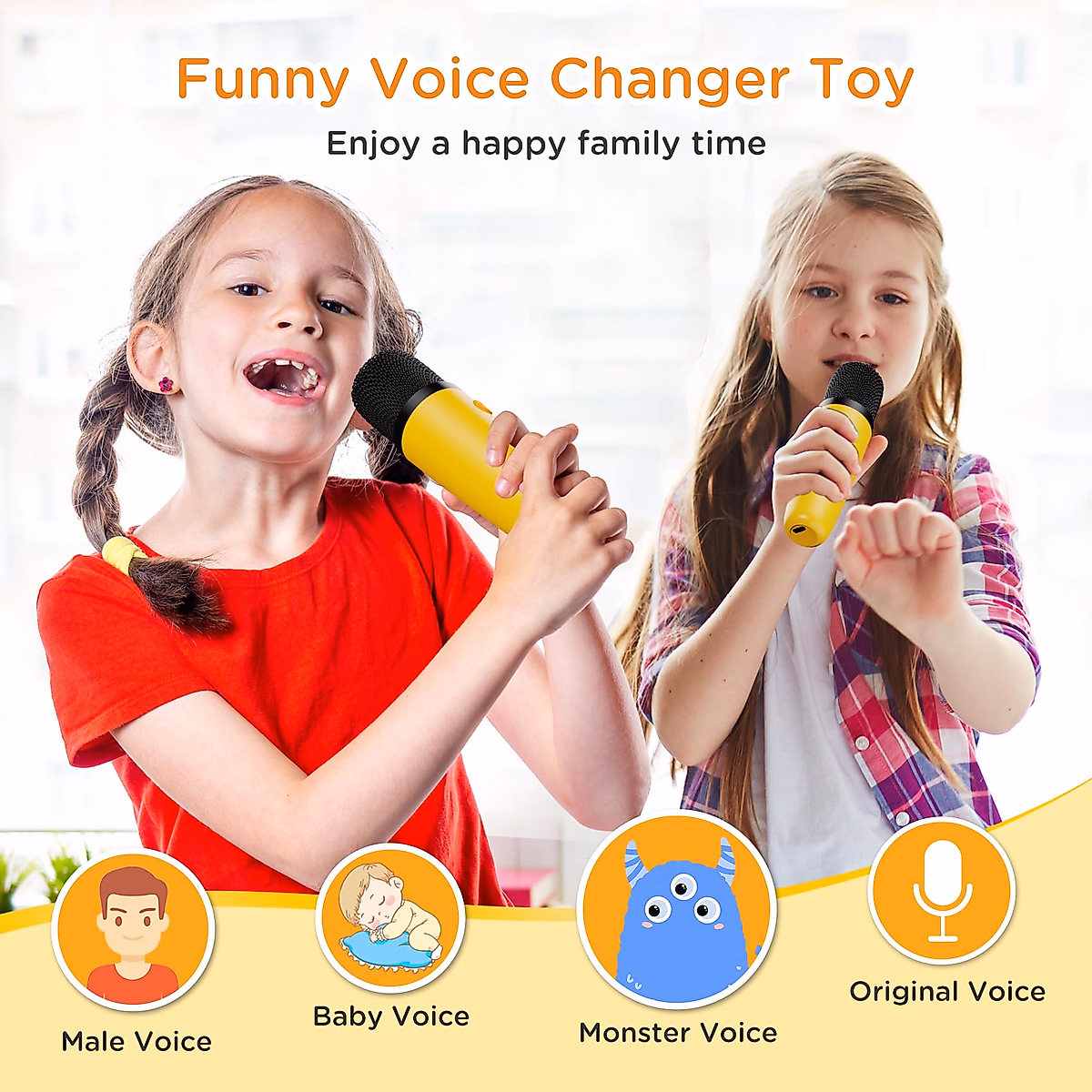 BIGASUO Kids Karaoke Machine, Portable Bluetooth Speaker with 2 Wireless Microphones, Music Toys for Girls & Boys, Birthday Gifts for Toddlers Kids Age 4, 5, 6, 7, 8, 9, 10+ Year Old