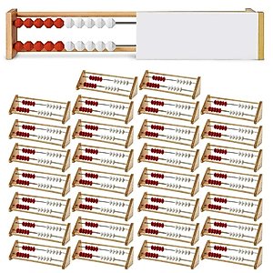 hand2mind 20 Bead Wooden Rekenrek Classroom Set, Abacus for Kids Math, Math Manipulatives Kindergarten, Counting Rack for Kids, Counters for Kids Math, Educational Toys for Elementary Kids (Set of 25)