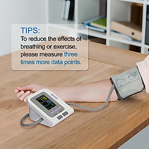 CONTEC Fully Automatic Blood Pressure Monitor Upper Arm Cuff 3 Mode 3 Cuffs Electronic Sphygmomanometer 300 Sets Memory