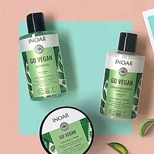 INOAR PROFESSIONAL - Go Vegan Balance Hair Shampoo & Conditioner Set with Aloe Vera (300ml/each)