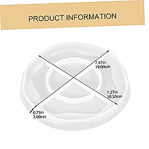 VILLCASE 2pcs Pallet Mold Oval Tray Crystal Decor Resin Molds Teacup Tray Mold Resin Tray Molds DIY Irregular Cloud Design Tray Mold Serving Tray Mold Novel Shaped Tray Mold Jewelry Coaster