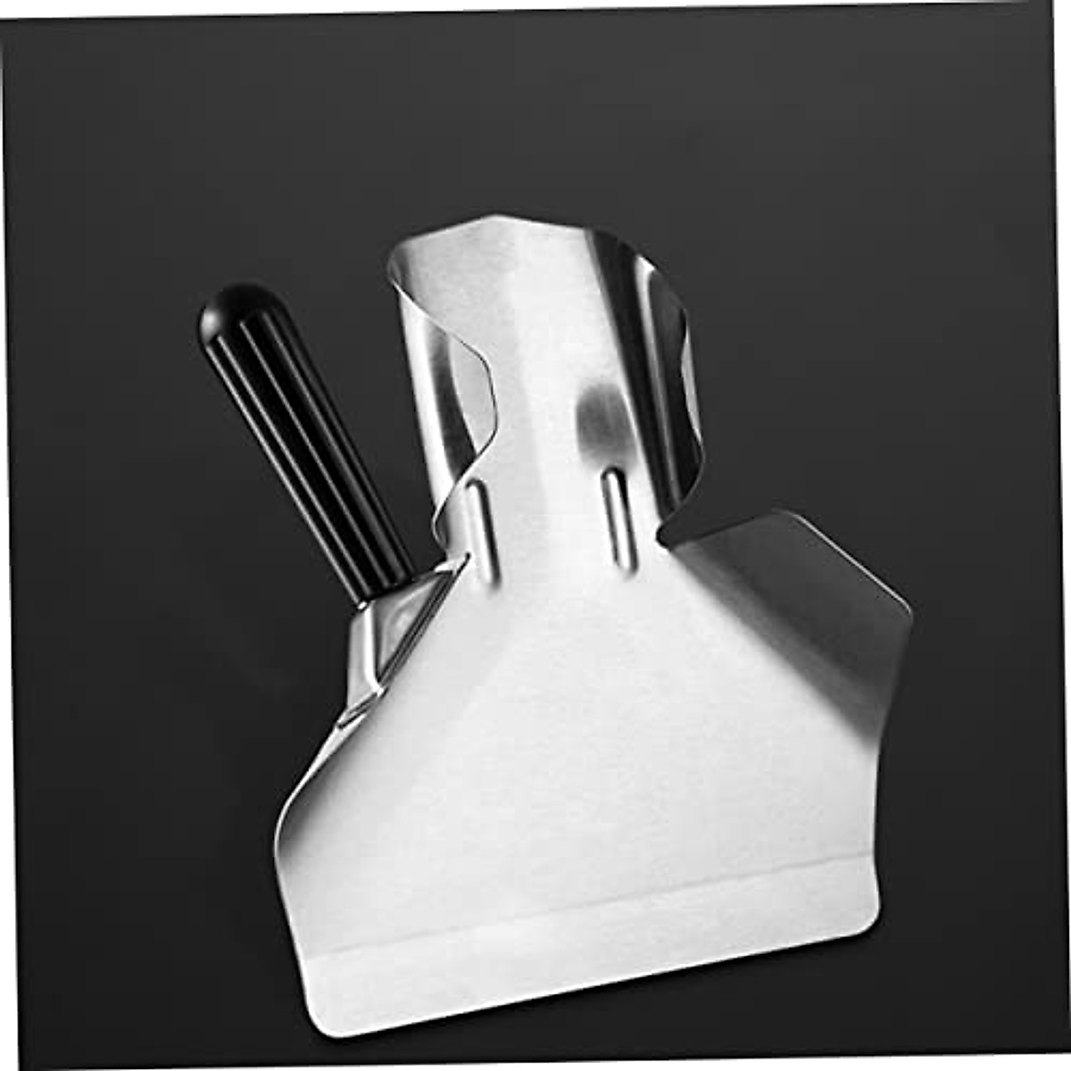 ULTECHNOVO 1pc Packing Shovel Chips Stainless Steel Funnel Stainless Steel Scoop Stainless Steel Kitchen Scoop Stainless Steel Popcorn Scoop Stainless Steel Flour Shovel Commercial