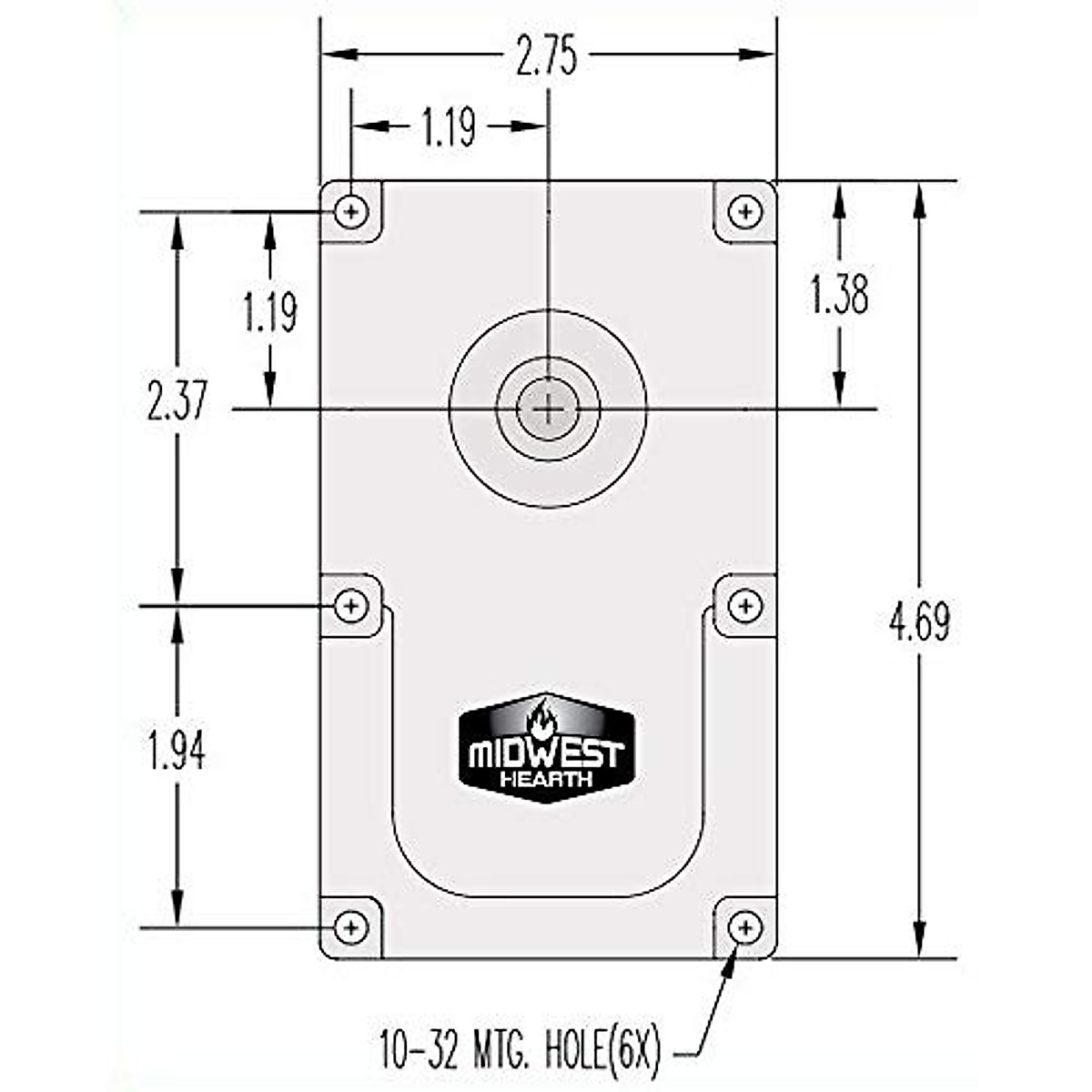Midwest Hearth Replacement Pellet Stove Auger Motor 1-RPM (Made in USA)