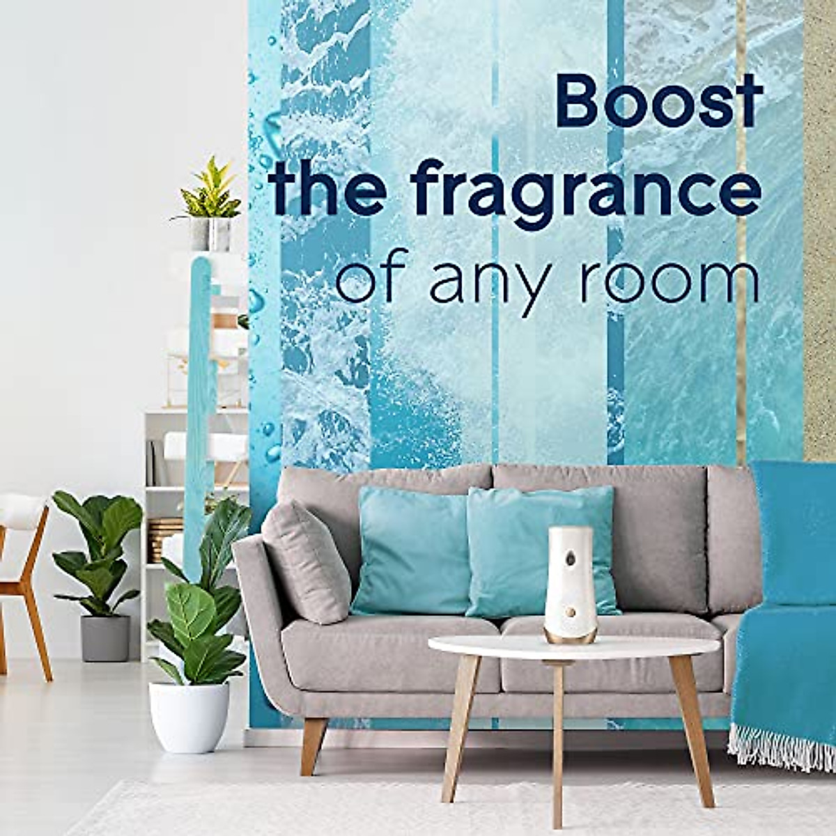 Glade Automatic Spray Refill, Air Freshener for Home and Bathroom, Aqua Waves, 6.2 Oz