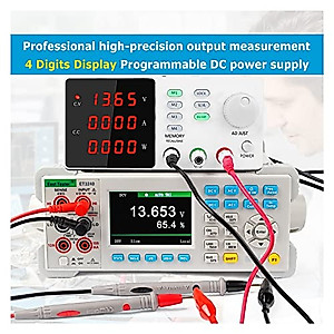 Programmable Memory Function Adjustable DC Power Supply 30V 10A Lab Bench Source Current Stabilized Voltage Regulator(White)