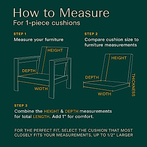 Honeycomb Outdoor Highback, 21" W x 42" L, Textured Solid Artichoke Green Chair Cushion