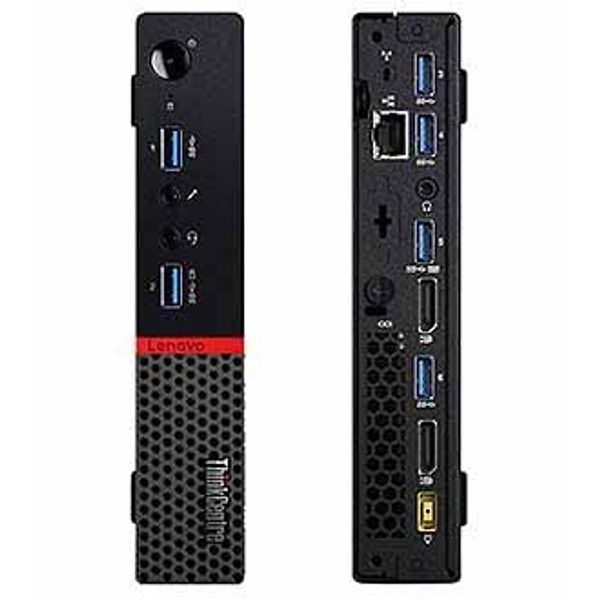 Lenovo ThinkCentre M900 Tiny Desktop, Quad Core Intel Core i5-6500T, 2.5GHz up to 3.1GHz, 8GB DDR4 RAM, 256GB SSD, AC-600 WiFi, HDMI, DVI, DisplayPort, Windows 10 Pro 64-bit (Renewed)