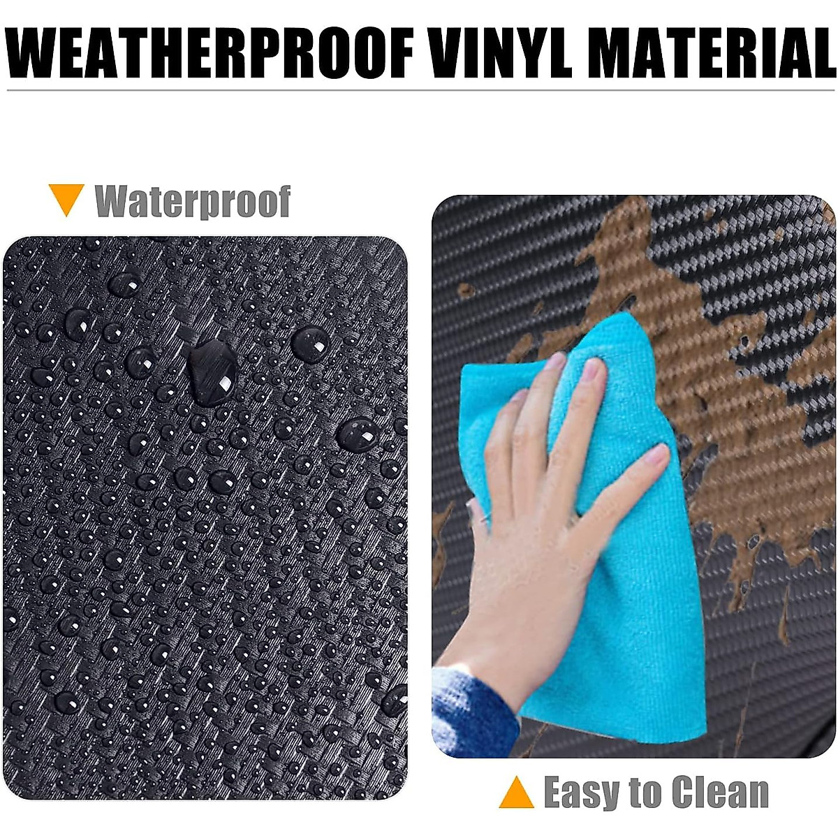 Hutexico 2 Pack for Kawasaki Teryx KRX 1000 UTV Roll Bar Triangle Storage Bag, Double Zipper Side by Side Bags Roll Bar Gear Bag, Compatible 2020-2024 Models (Black x2)