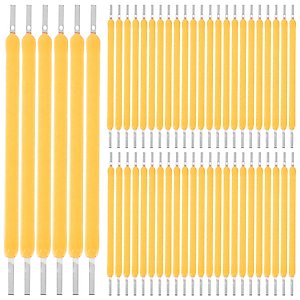 PRETYZOOM 100pcs Replacement Filament, Edison Bulb LED Filament Warm Light Bulb Filament Parts Retro Bulb Led Filament Led Lamp Parts Incandescent Light Accessories