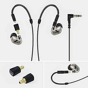 okcsc Adapters for Sennheiser IE400 Pro Earbuds Male to 2 Pin Cable Female Compatible for IE100 IE400 IE400 Pro IE500 Lossless Sound Quality Deliver for Earbuds One Pair of Headphone Converter Black