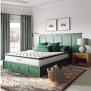 Classic Brands Serena Pillow Top Innerspring 10-Inch Mattress | Bed-in-a-Box California King