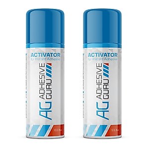 Adhesive Guru CA Glue Accelerator Spray (2 x 13.5 fl oz) Aerosol Activator for Super Glues (2 Pack)