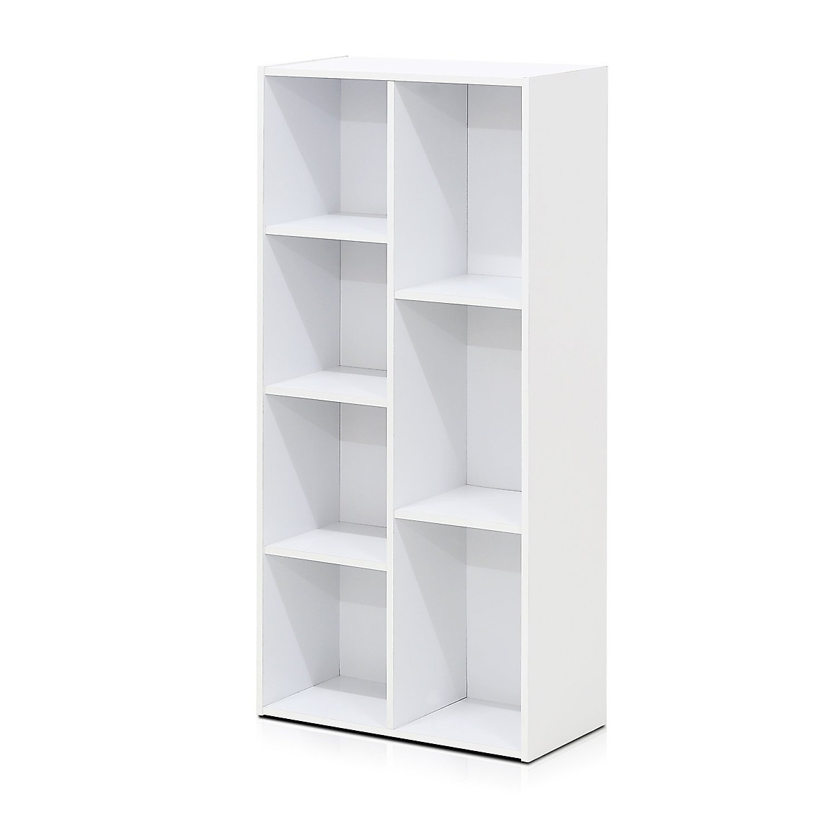 Furinno Bookcase, Computer Desk and Storage Bundle (White/Black)