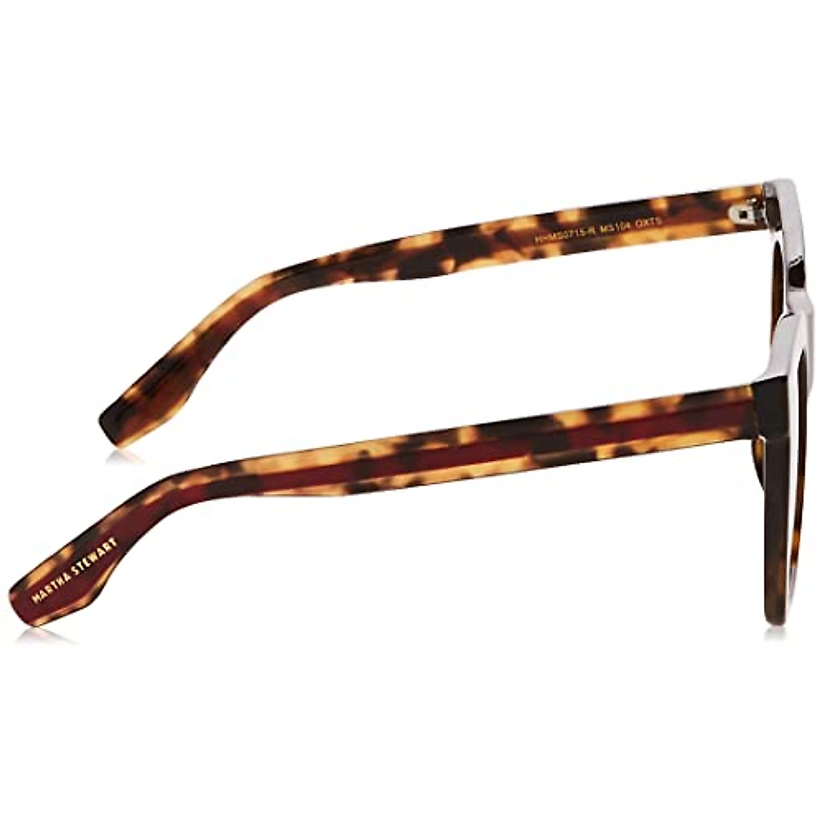 MARTHA STEWART womens Ms104 Classic UV Protective Square Sunglasses A Timeless Modern Gift Wear All Year 61 mm, Black and Tortoise, mm US